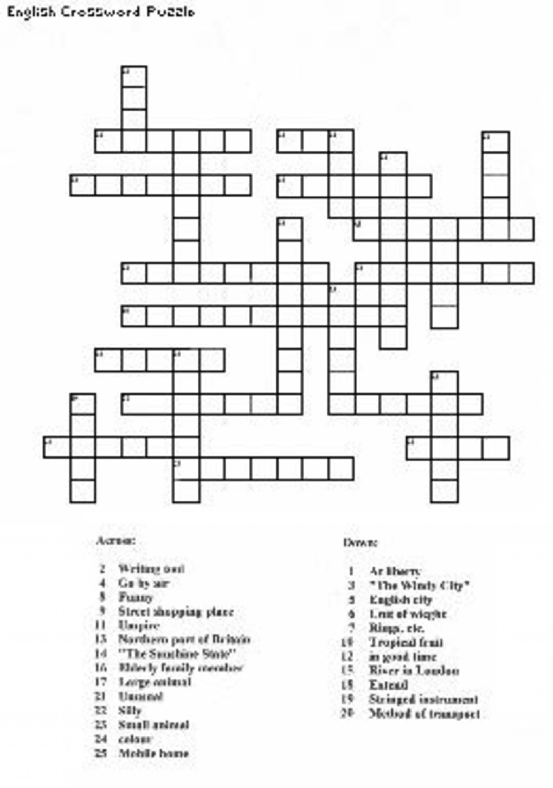 Best Templates Free Make Your Own Crossword Puzzles Printable