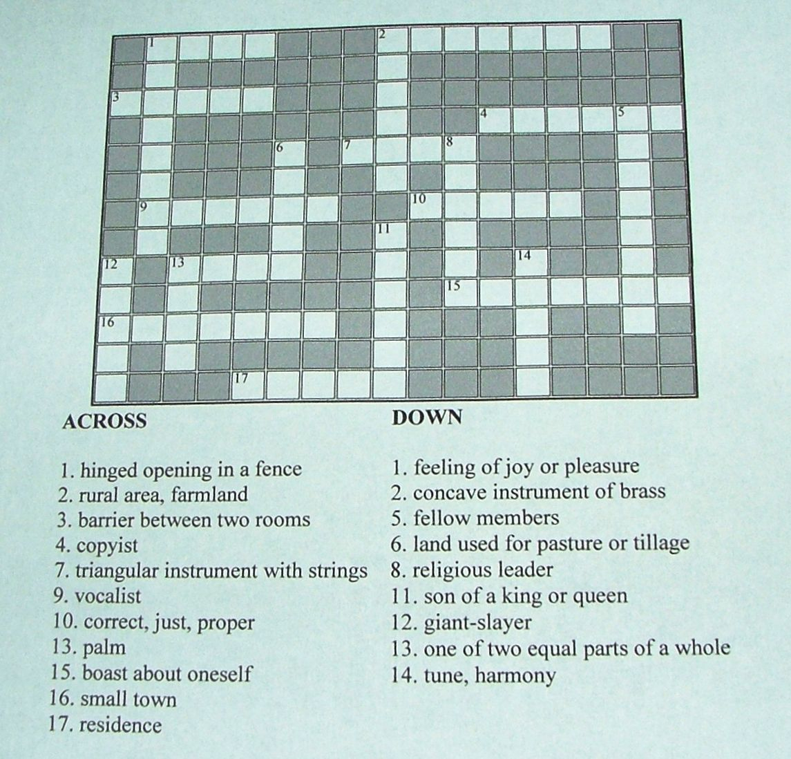 Free Crossword Puzzle Maker Printable