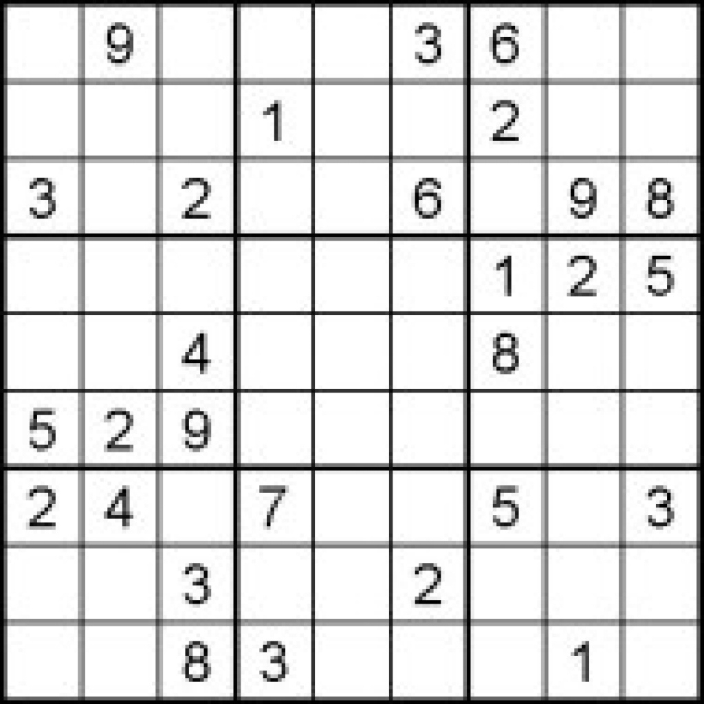 5 Best Images Of Printable Sudoku Puzzles To Print Hard Sudoku