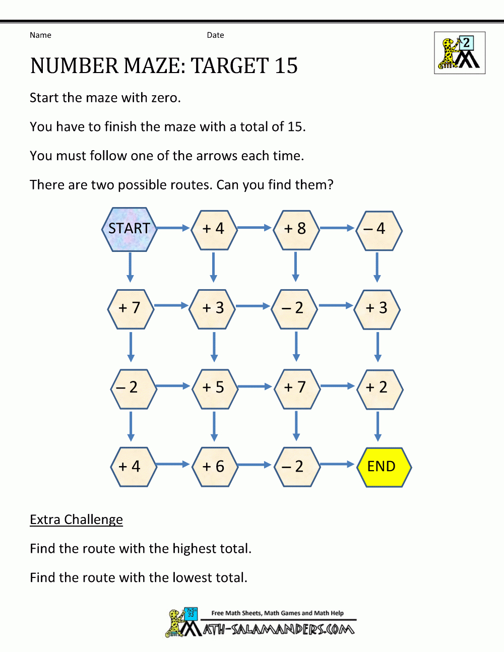Printable Math Puzzles 6Th Grade Printable Crossword Puzzles