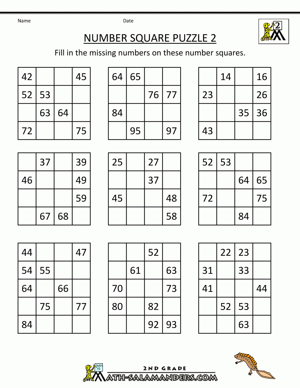 Printable Number Puzzles Middle School Printable Crossword Puzzles