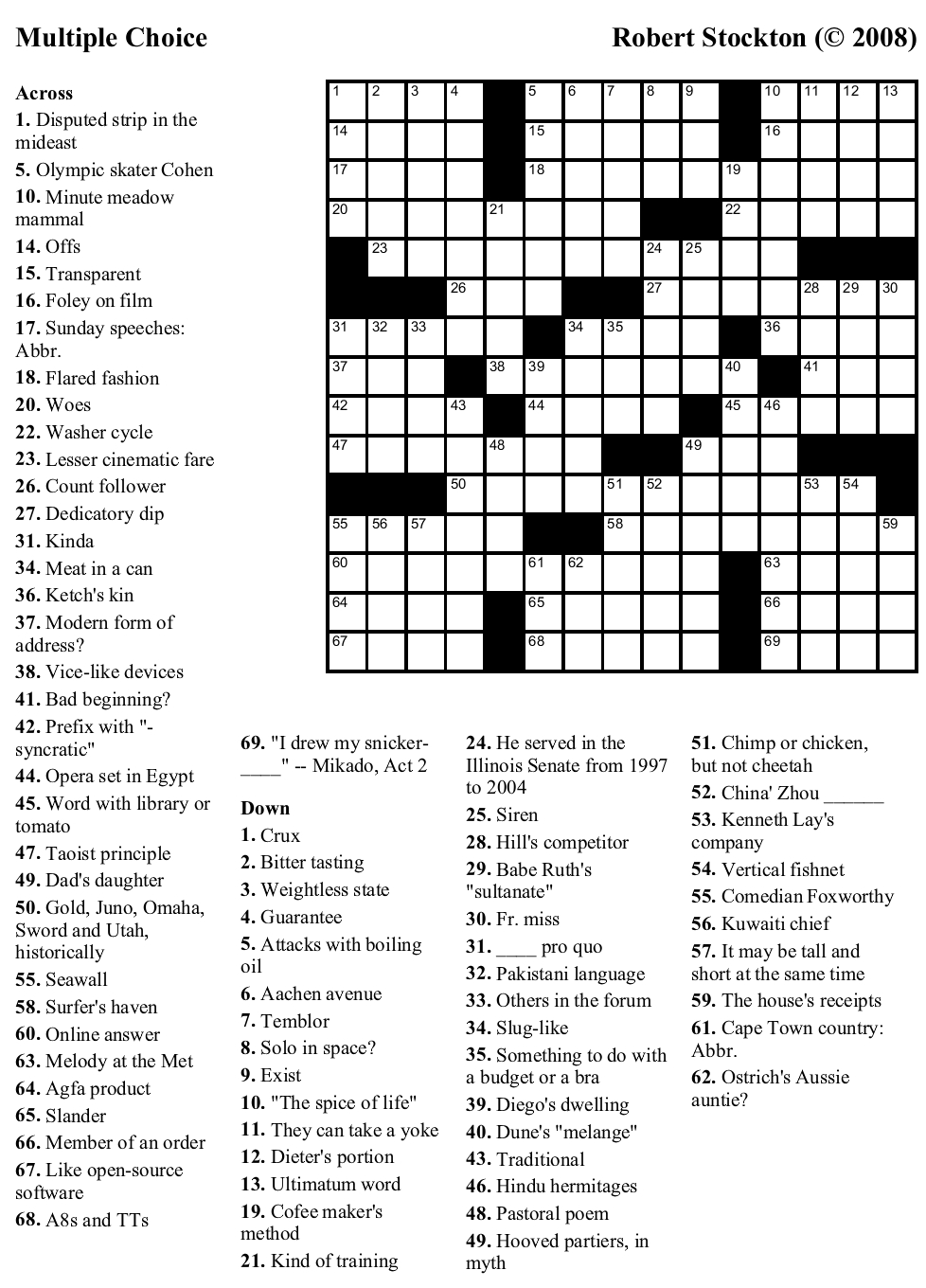 How To Make A Crossword Puzzle Free Printable Printable Crossword Puzzles